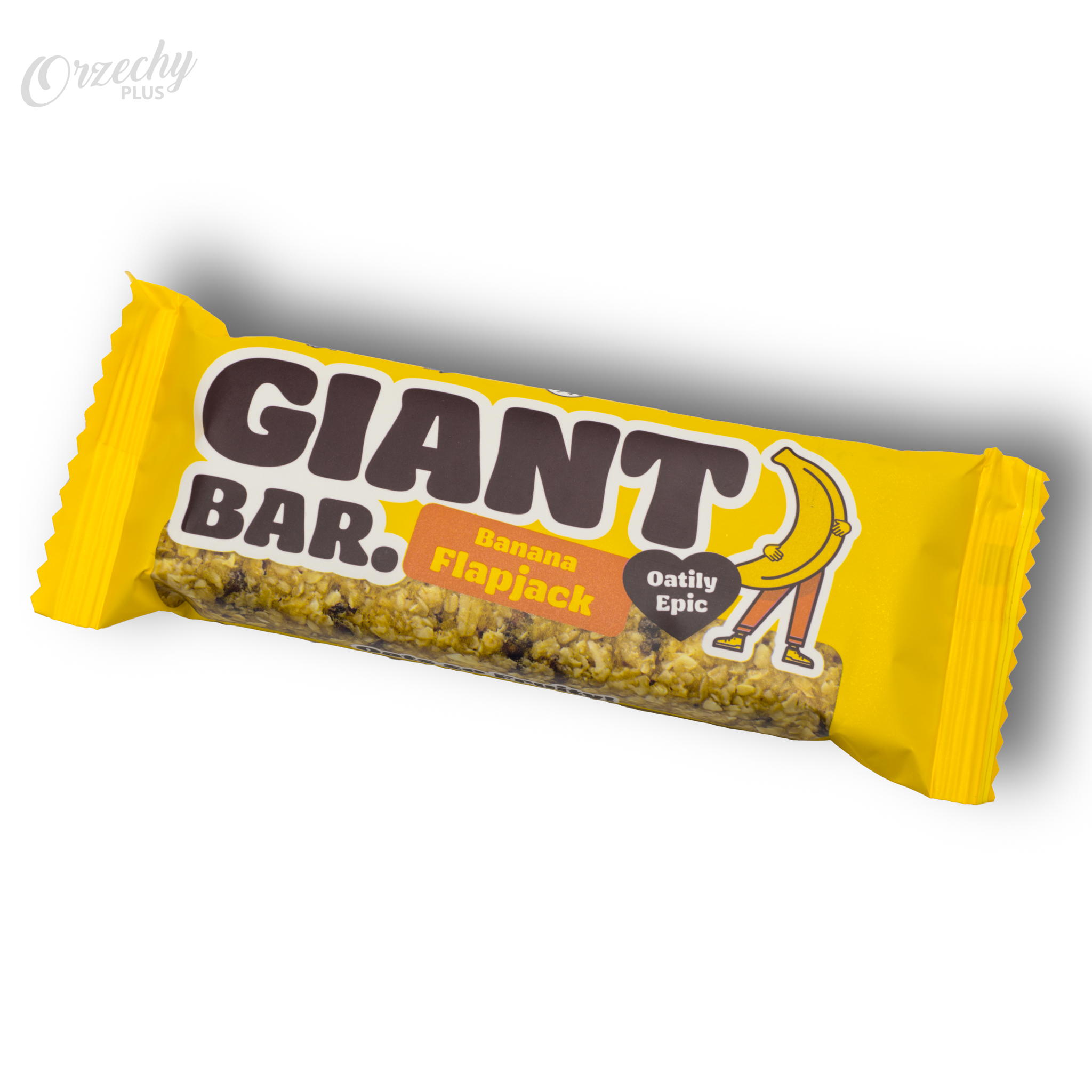 Baton owsiany „Ma Baker Giant Bar“ z bananami, 90 g - orzechyplus.pl