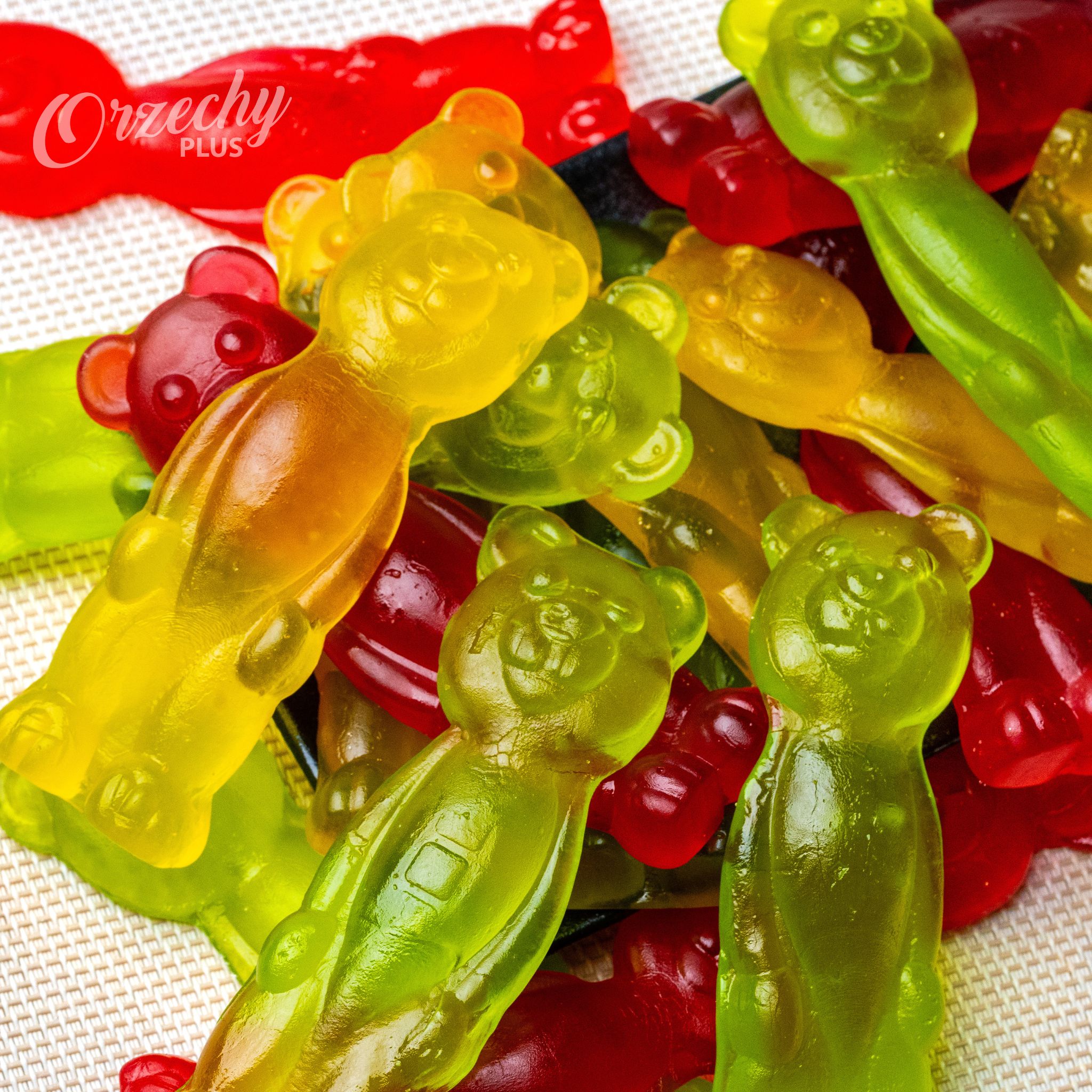 Żelki „Ogromne misie“, 1 kg - orzechyplus.pl